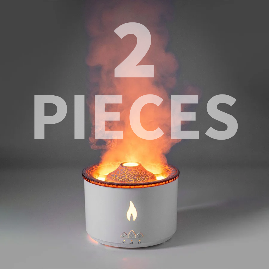 Volcano Aromatherapy Diffuser & Humidifier with Flame Effect | eBay