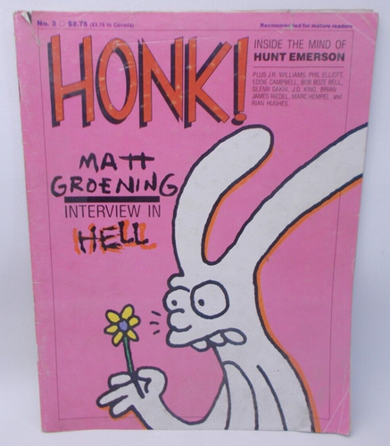 Honk #3 Matt Groening Interview Hunt Emerson Fantagraphics 1986 | eBay