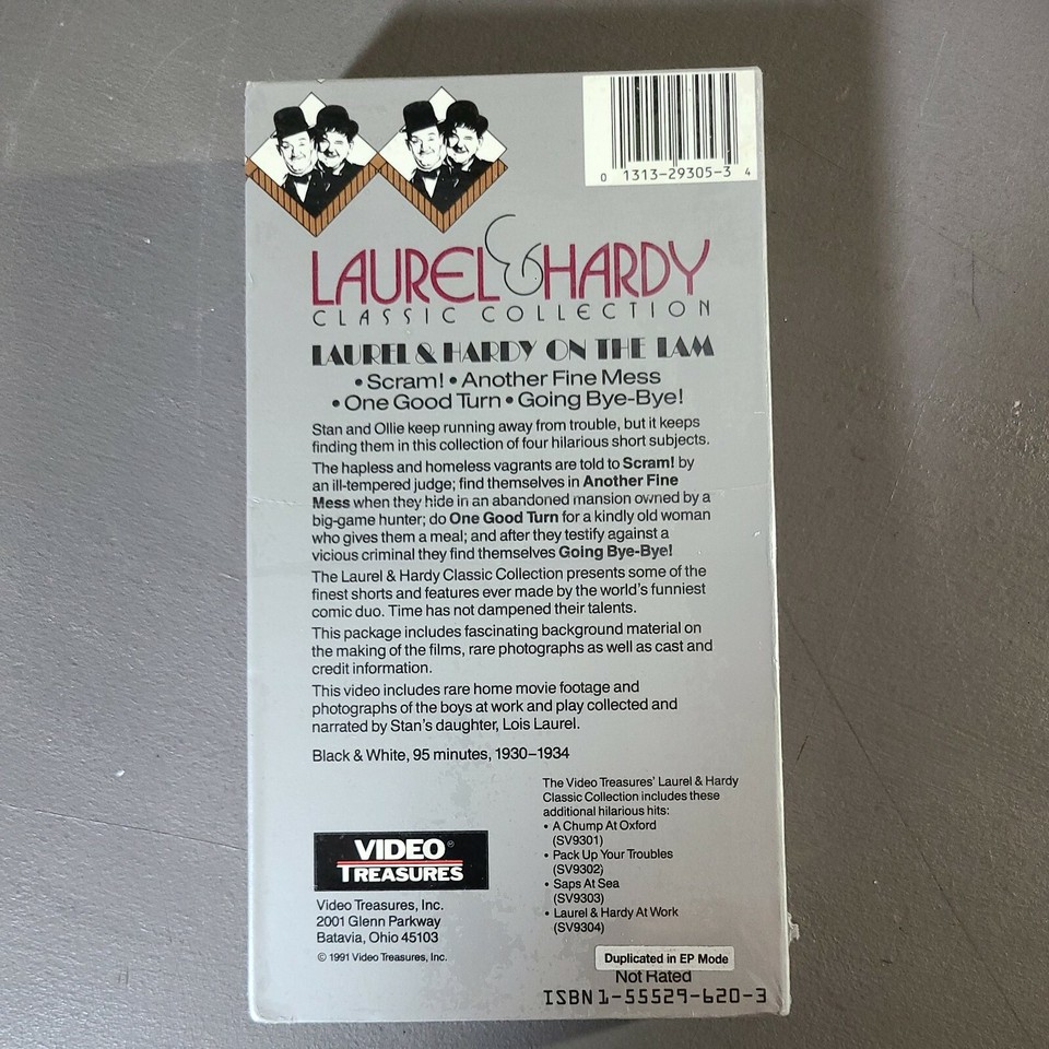 Laurel and Hardy on the Lam (VHS, 1991) New factory sealed 13132930534 ...