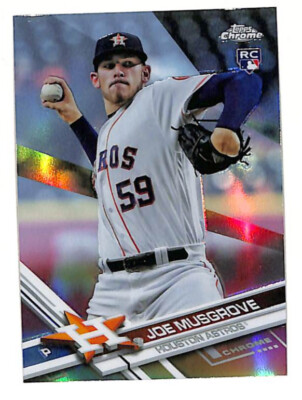 2017 Topps Chrome #120 Joe Musgrove Refractor Rookie Card Astros | eBay