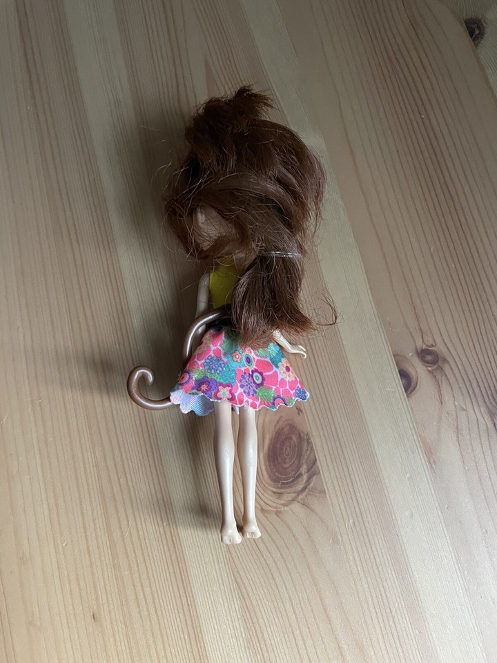 Enchantimals Girl Doll Merit Monkey - Mattel Wearing Floral Dress Brown ...