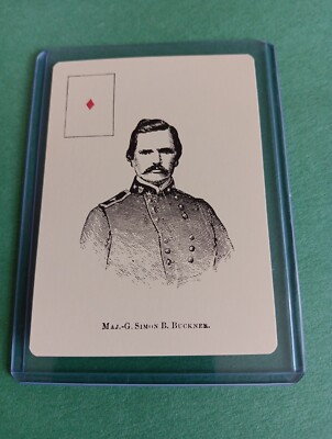 Simon Bolivar Buckner Confederate General Game Playing Card | eBay
