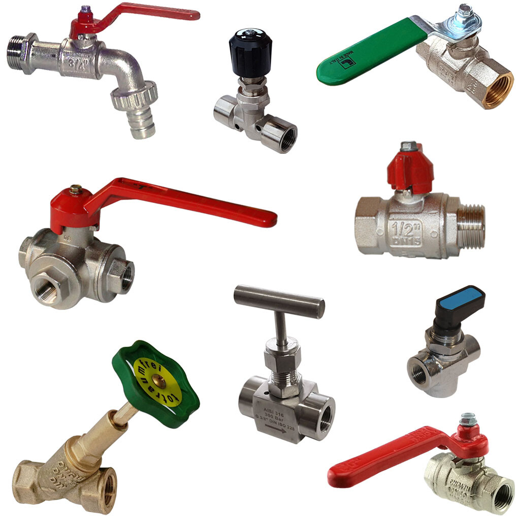 Kugelhahn Absperrhahn Wasserhahn Absperrventil Schrägsitzventil 3 ...