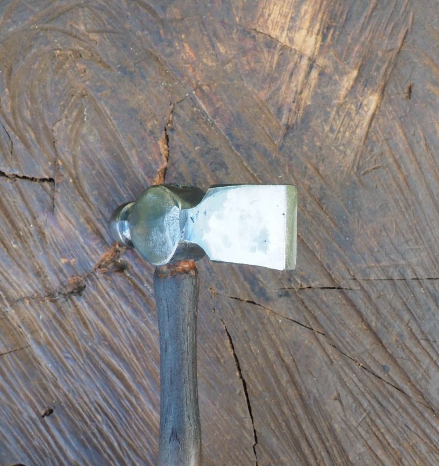 UNIQUE FORGED BLACKSMITH "BALL / STRAIGHT" PEIN HAMMER ANVIL VINTAGE ...