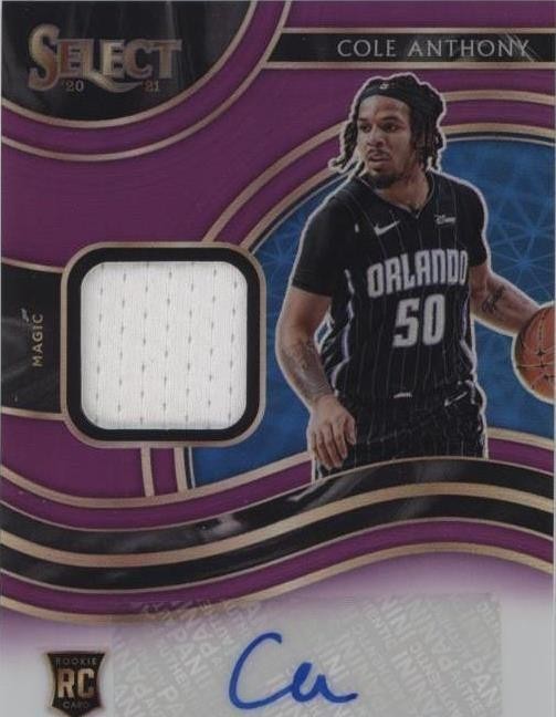 2020-21 Panini Select - Rookie Jersey Autographs Cole Anthony #RJA-COL ...