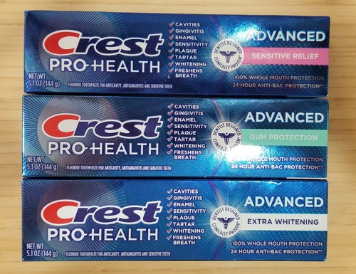 Crest Pro Health Advanced Toothpaste, Whitening/Gum Protection ...