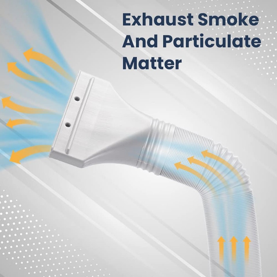 Flat Hose Adapter for Exhaust Dryer Hoses and Air Conditioning Units ...