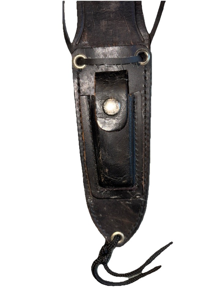 VTG Black Leather Survival Knife Sheath Made In Japan? Explorer? | eBay