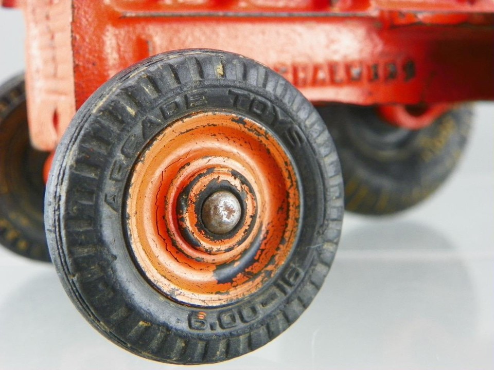 Vintage 1930's Arcade Toys #265 Cast Iron 5" Orange Allis-Chalmers Farm ...