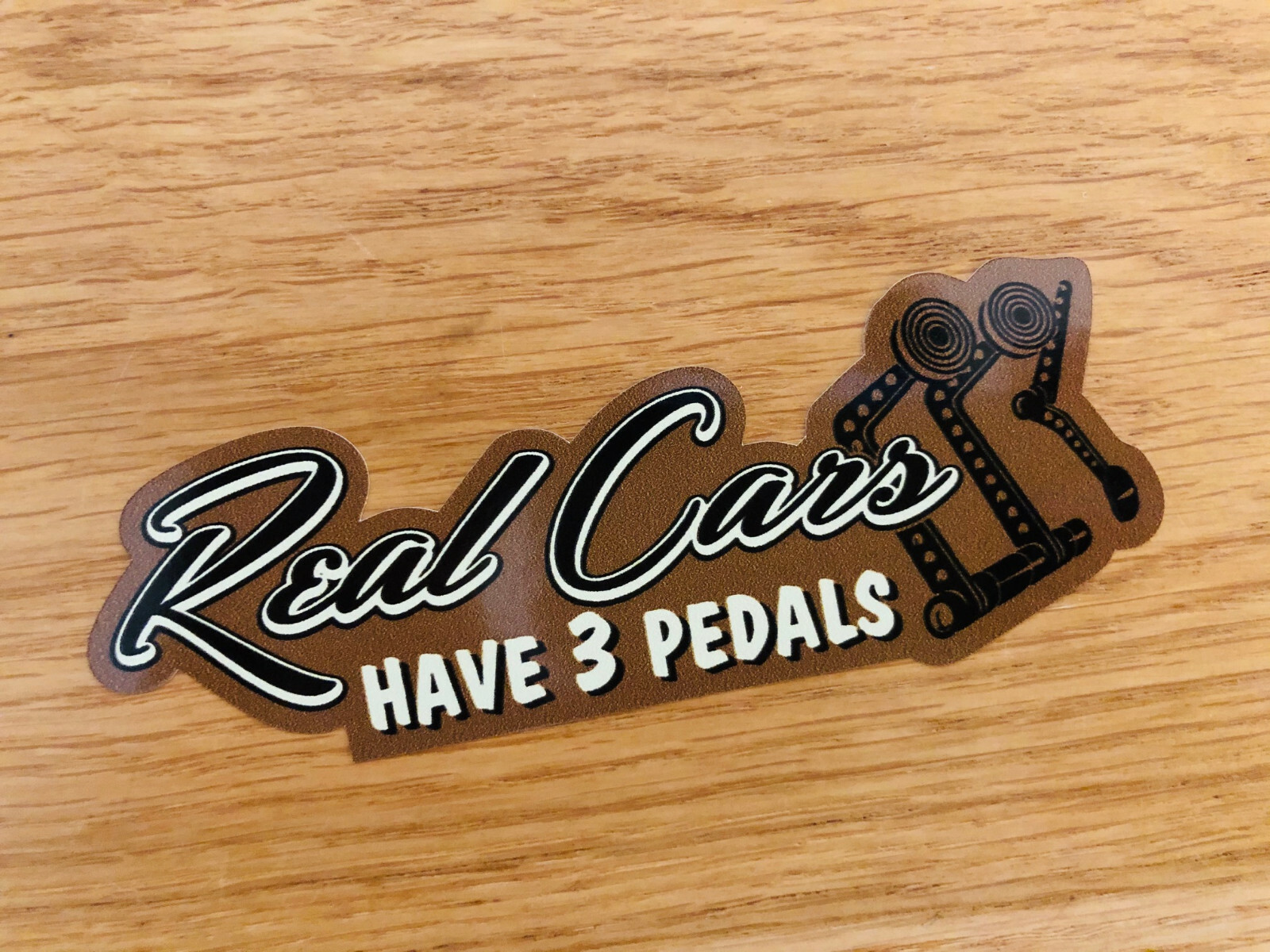 REAL CARS HAVE 3 PEDALS Aufkleber Sticker US Oldschool Tuning Race ...
