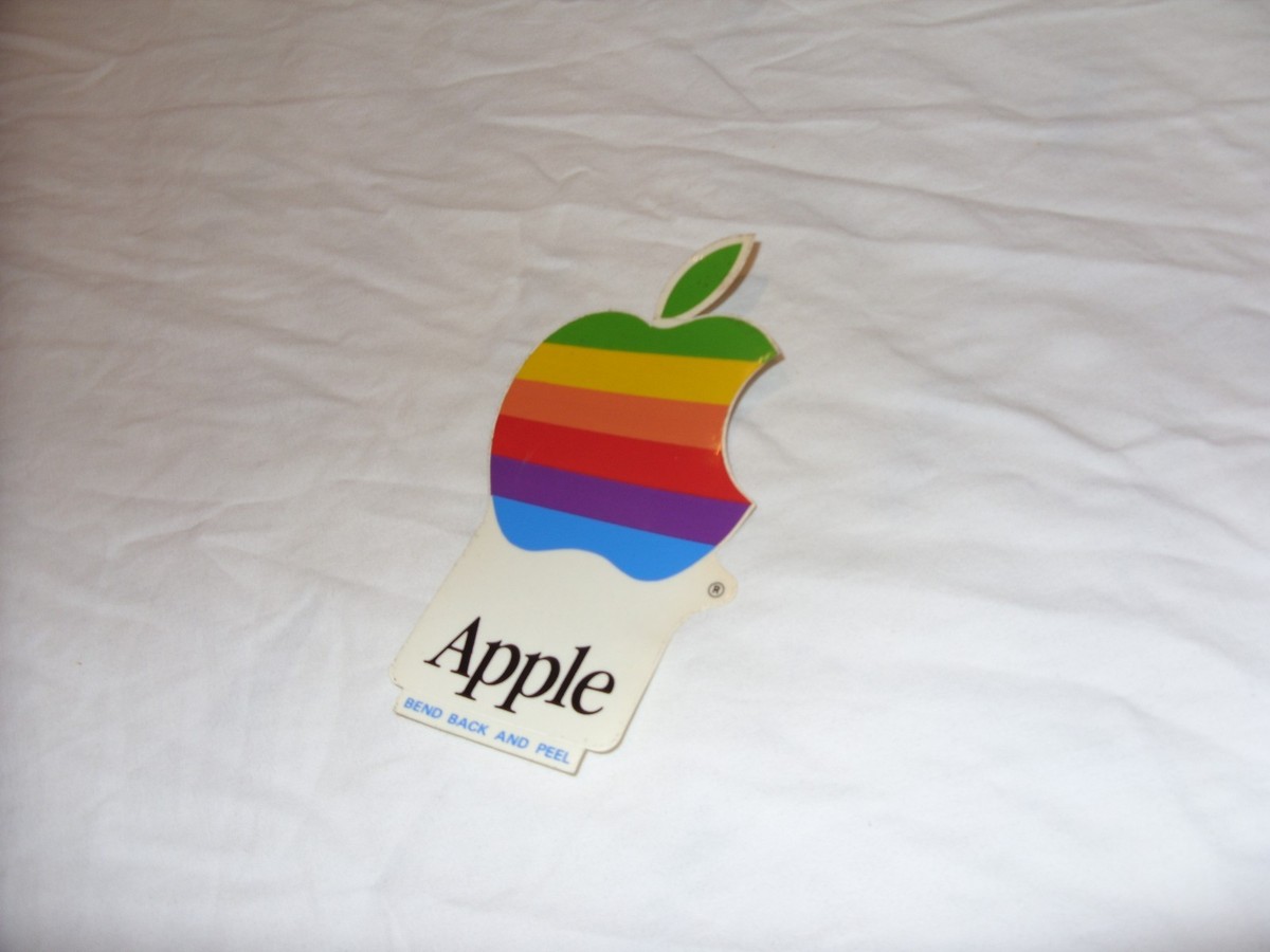Apple Vintage Logo Vintage Apple Logo Stickers 1980s Collectibles