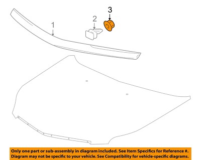 GM OEM 10-16 SRX Hood Exterior Trim-Molding Nut 11570692 | eBay