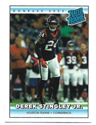 Derek Stingley Jr. 2022 Donruss Rated Rookie Retro #RR43 Texans SP ...