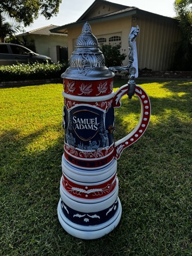Large 36" Sam Adams Octoberfest Beer Stein Promotional Display | eBay