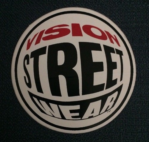 Actual Vintage 1980s Vision Street Wear Fisheye Circle Sticker NOT ...