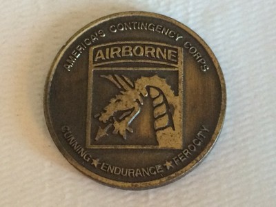 US Army 18th Airborne Corps XVIII Ft Bragg Challenge Coin | eBay
