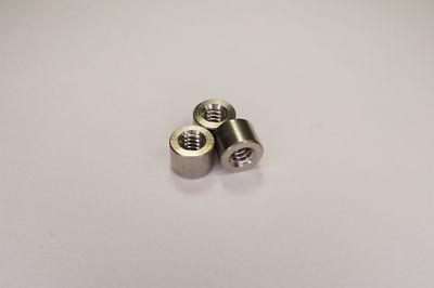Lot of 3 Threaded Round Standoff Female 6-32 x 3/16" L 1/4" OD 18-8 ...
