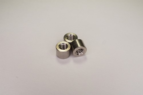 Lot of 3 Threaded Round Standoff Female 6-32 x 3/16" L 1/4" OD 18-8 ...