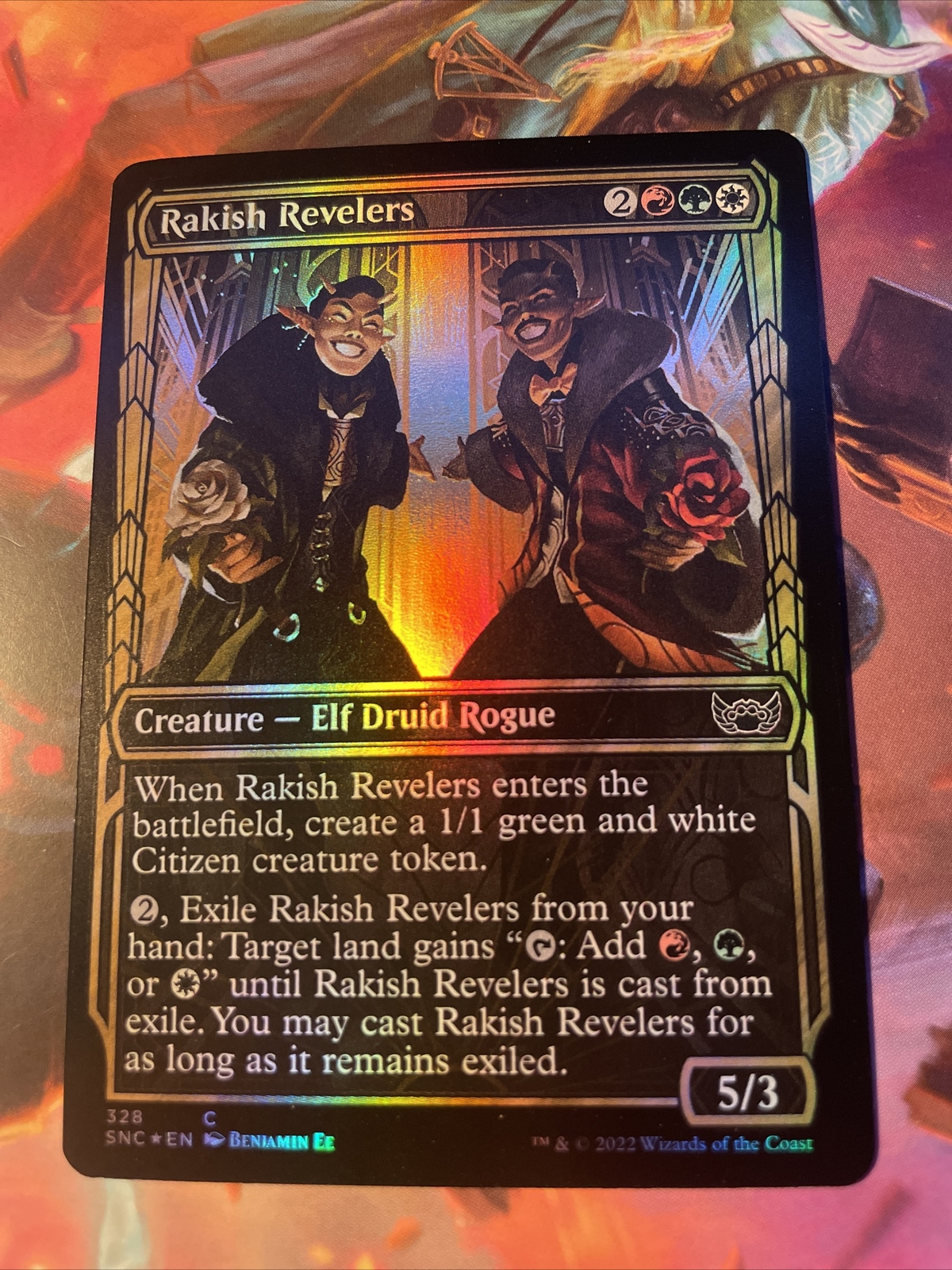 Rakish Revelers Gilded Foil - SNC 393 - NM - MTG Magic | eBay