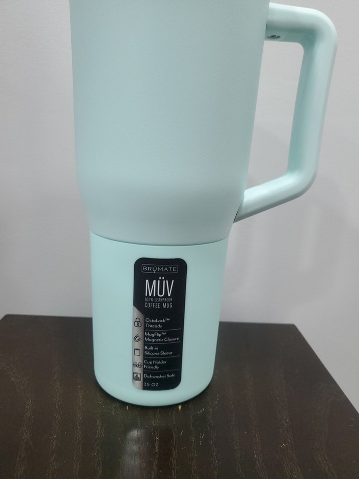 Brumate Muv Stainless Steel Travel Mug / 35oz / Color: Blue Agave | eBay