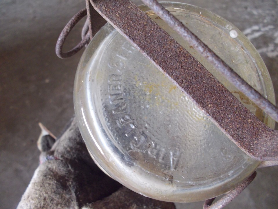 Ford 8N Tractor hood glass jar air cleaner EXTREMELY RARE w/ ORIGINAL ...