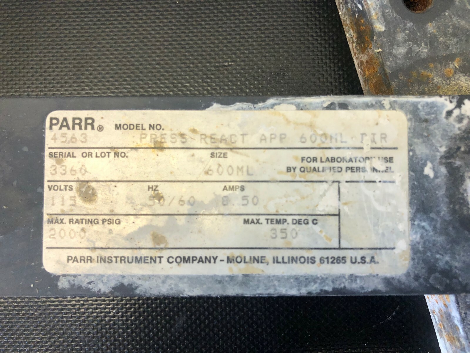 Parr Instrument A2230HC3EB Heater Assy, Parr 4563 Motor and Stand | eBay