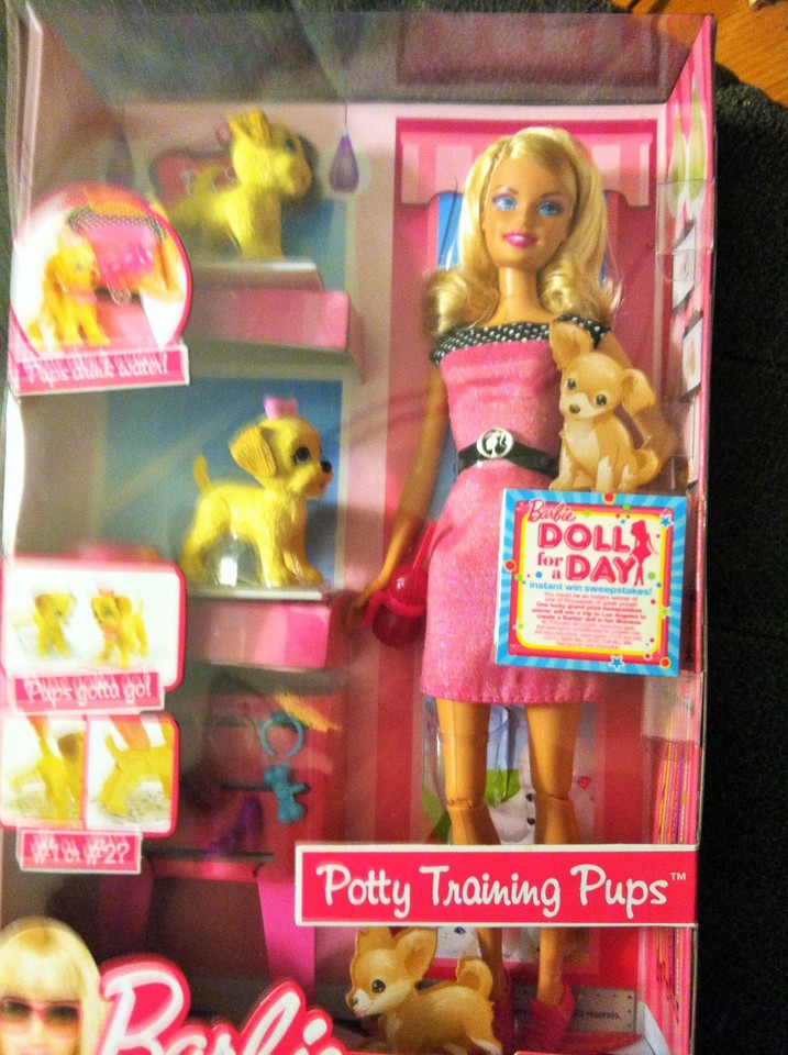 Barbie Doll - POTTY TRAINING PUPS MINT | eBay