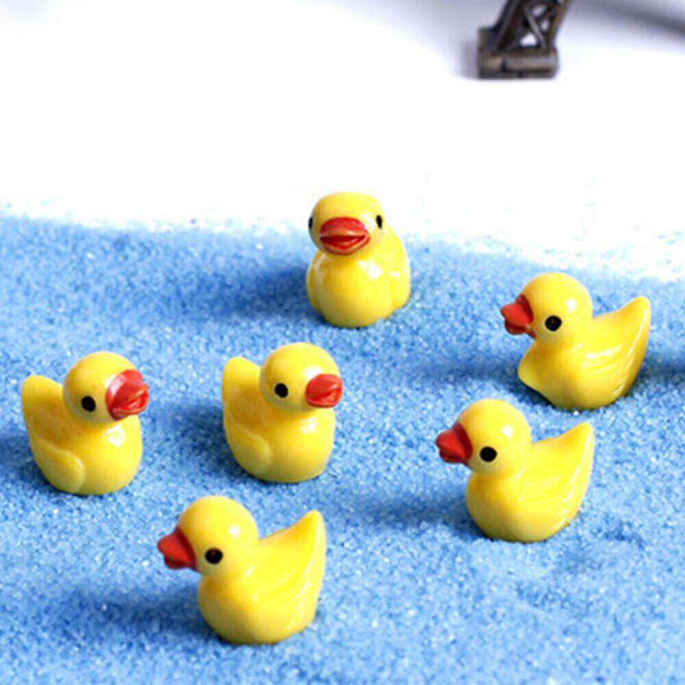 100/200X Mini Rubber Ducks Miniature Resin Ducks Yellow Tiny Duckies ...