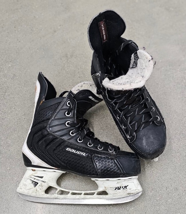 Bauer FlexLite 3.0 Black Ice Hockey Skates TUUK LightSpeed Sz 5 D Shoe ...