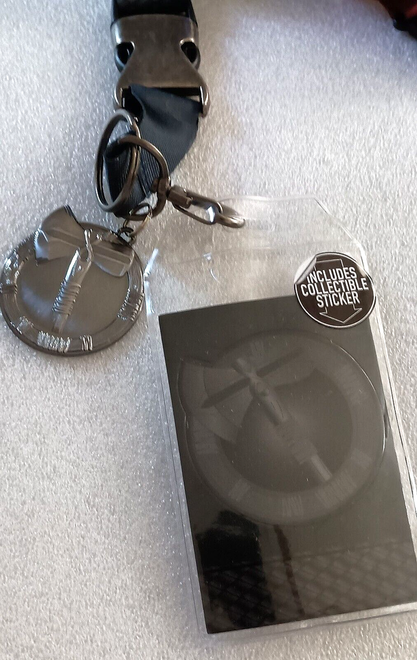 Marvel Thor Storm Ax Pendant & ID Holder + Sticker Lanyard Bioworld New ...