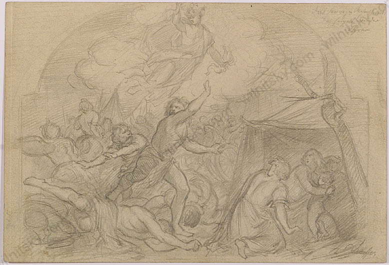Robert Scheffer (1859-1934) "Biblical Scene", Drawing, 1880s | eBay