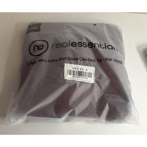 Real Essentials 5 Pack: Men’s Dry-Fit Moisture Wicking Active small | eBay