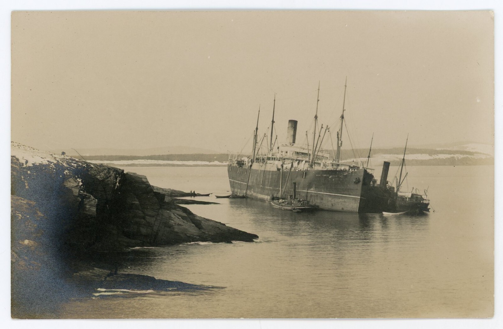 CP Oceanliner MOUNT TEMPLE wreck IRONBOUND ISLAND Nova Scotia Canada ...