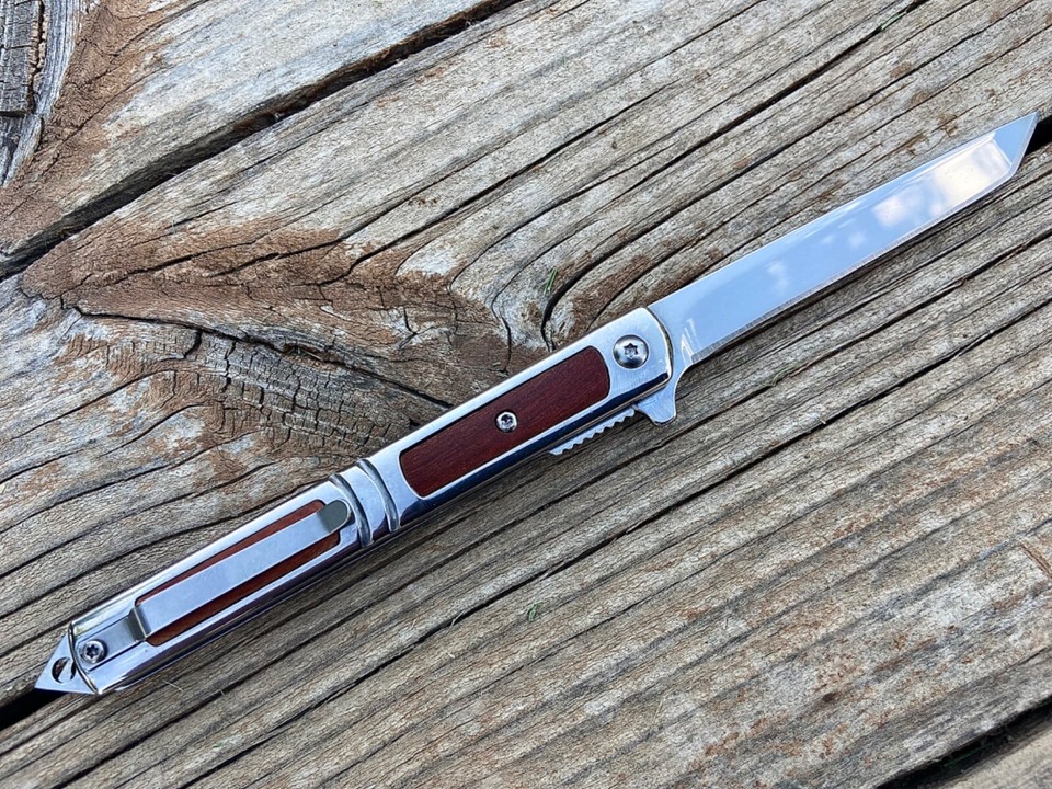 Stainless Steel EDC Pocket Knife, Ball Bearing Pivot, 440 Stainless | eBay