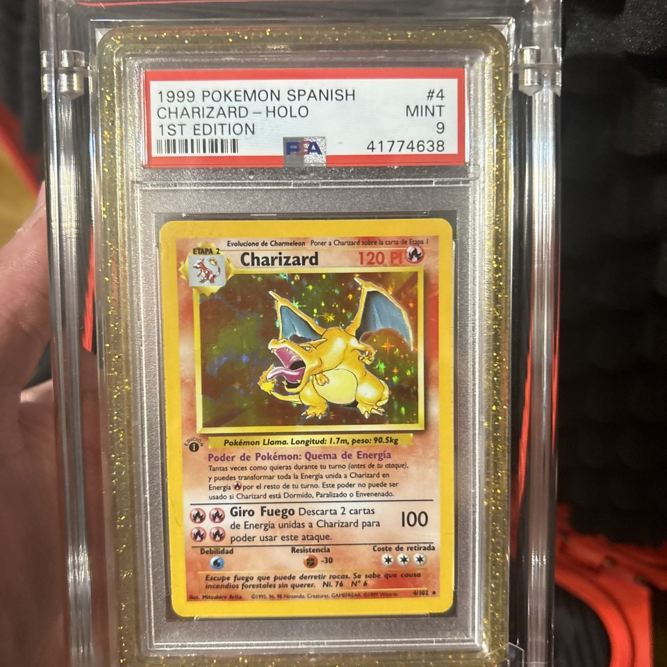 PSA 9 Pokemon 1999 Spanish Base Set 1st Edition Charizard Holo #4 | eBay