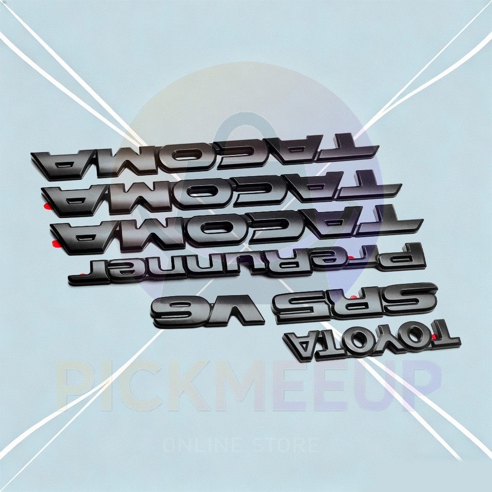 7Pcs Overlay Emblem Kit For 2005-2015 Tacoma Prerunner SR5 V6 Letter ...