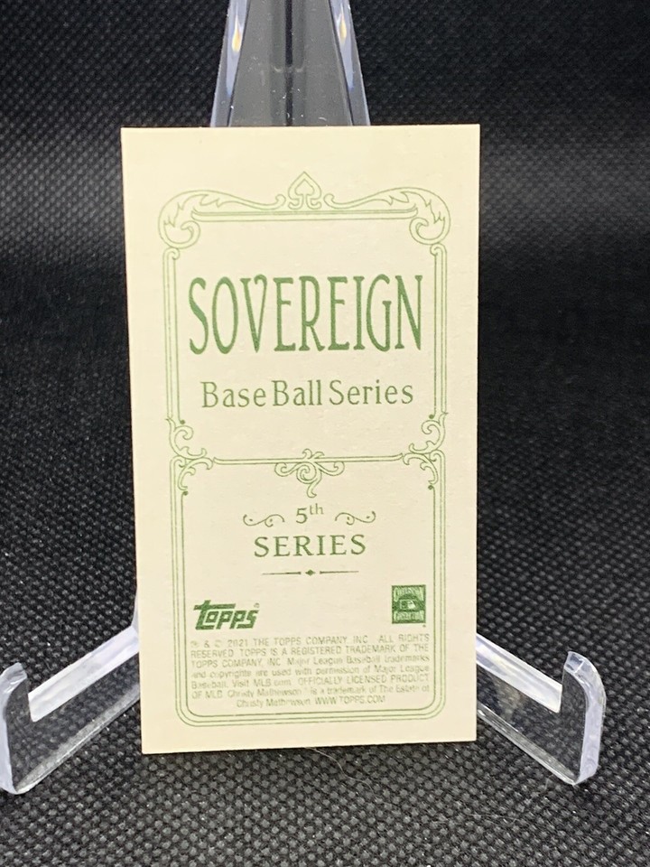 2021 Topps 206 T206 CHRISTY MATHEWSON - Sovereign Back - New York - SSP ...