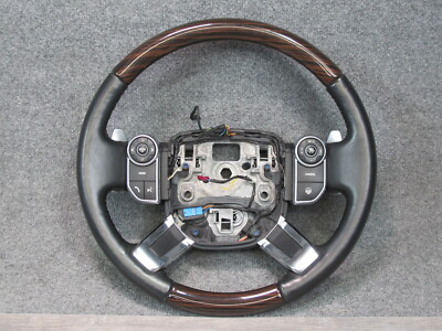 2013-2022 LAND RANGE ROVER L405 LEATHER WOOD STEERING W CONTROLS ...