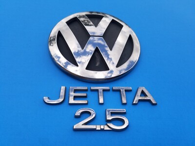 06 07 08 09 10 VW JETTA 2.5 REAR CHROME EMBLEM LOGO BADGE SYMBOL SET ...