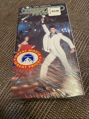 Saturday Night Fever (VHS, 1977) John Travolta, Bee Gees, BRAND NEW ...