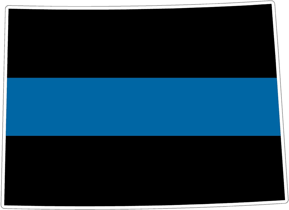 5" CO Colorado State Thin Blue Line Police Sheriff SWAT Sticker Law ...