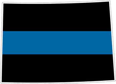 5" CO Colorado State Thin Blue Line Police Sheriff SWAT Sticker Law ...