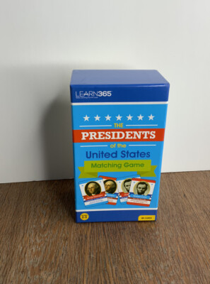 Learn 365 The Presidents Of The United States Matching Educational Card ...
