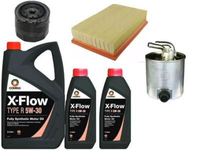 FITS NISSAN NAVARA D40 2.5 DCI SERVICE KIT OIL AIR FUEL FILTERS - 7L ...