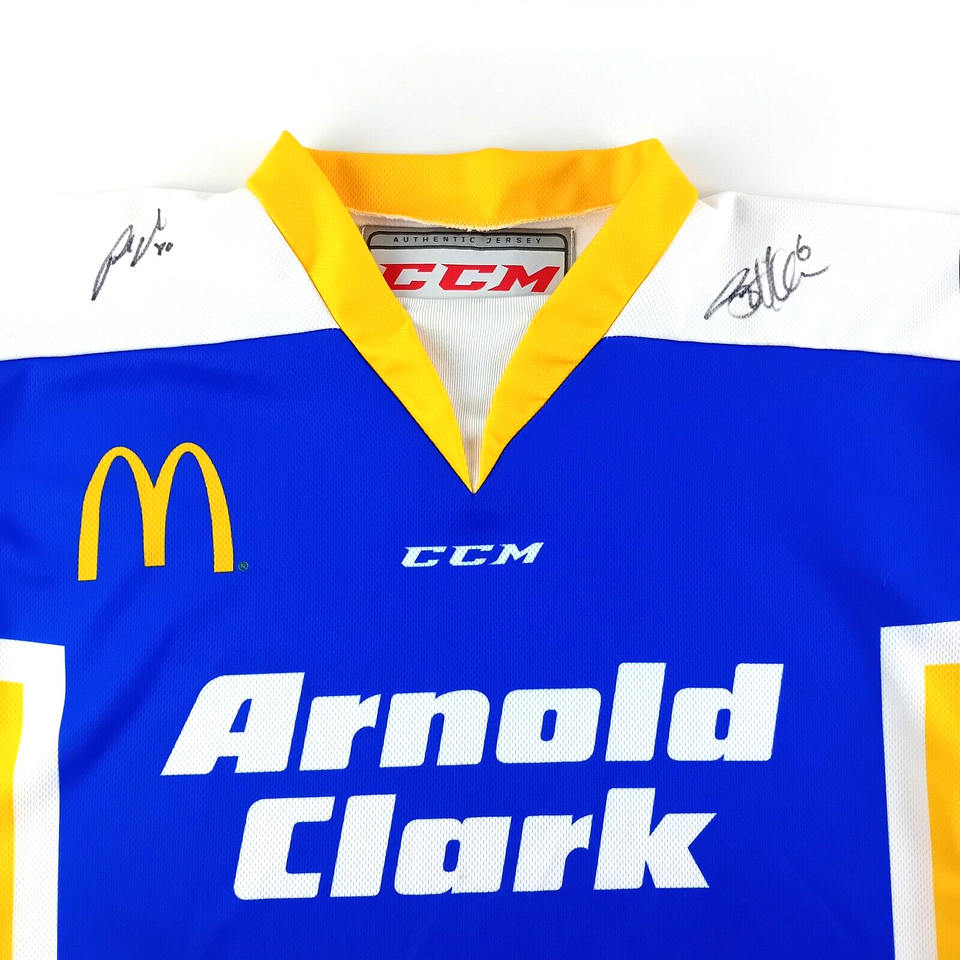 Fife Flyers Signed Ice Hockey Jersey CCM XXS Home Kit Shirt EIHL 2018 ...