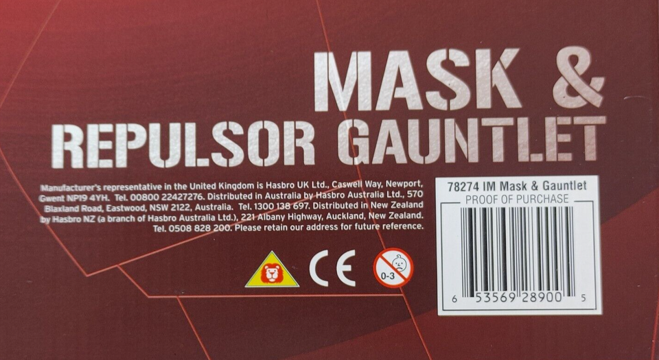 Iron Man Helmet Mask & Repulsor Gauntlet Disk Shooter Marvel Hasbro ...