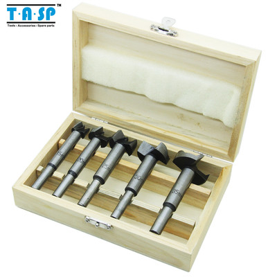 5x Forstner Flat Wood Drill Bit Set Hole Saw Cutter Wood Tools with ...
