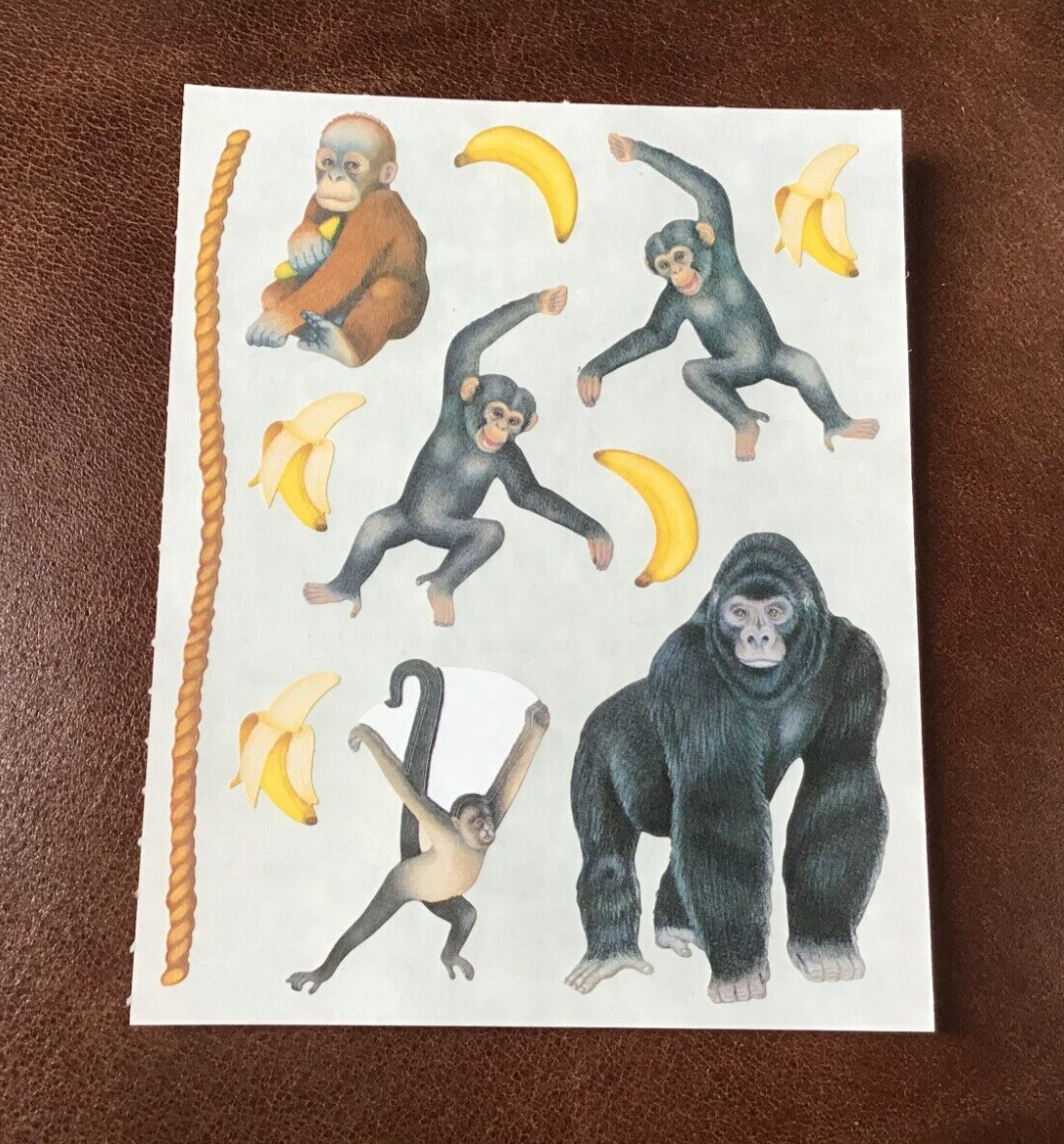 Monkey Stickers For Scrapbook