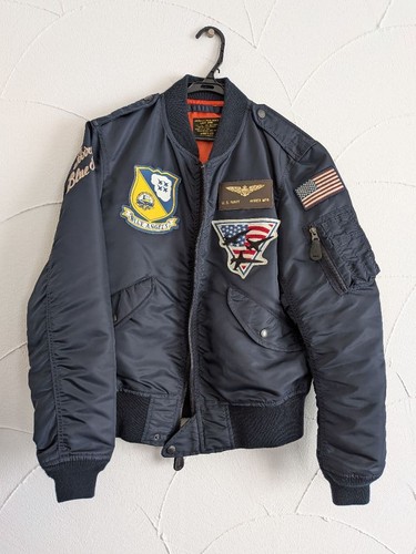 AVIREX Flight Jacket L2A Blue Angels navy M | eBay