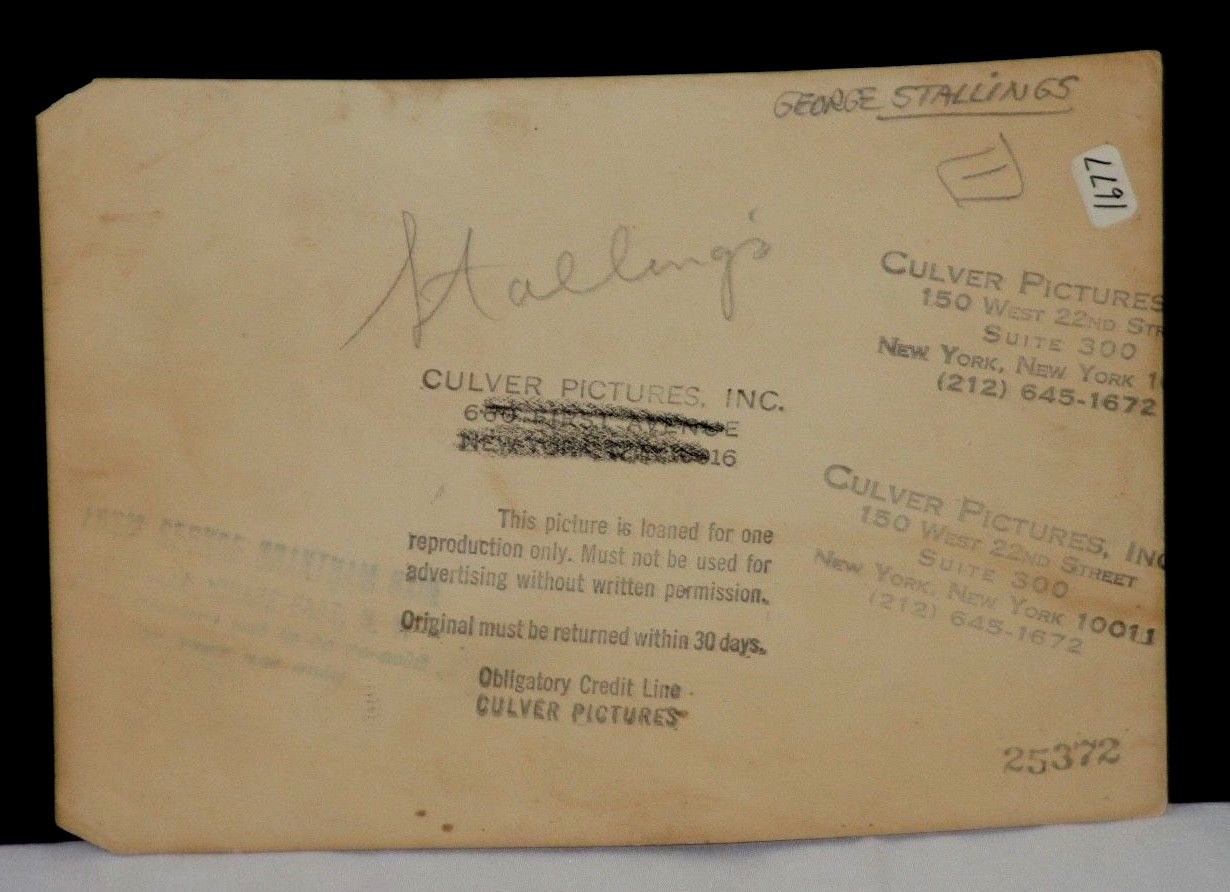 RARE 1914 George Stallings, Boston Braves Manager, Original Culver ...